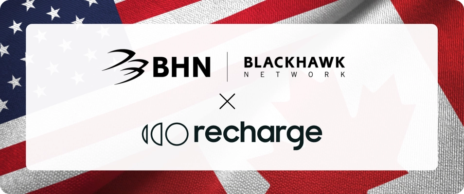 Recharge expands relationship with Blackhawk Network in US and Canada • Recharge